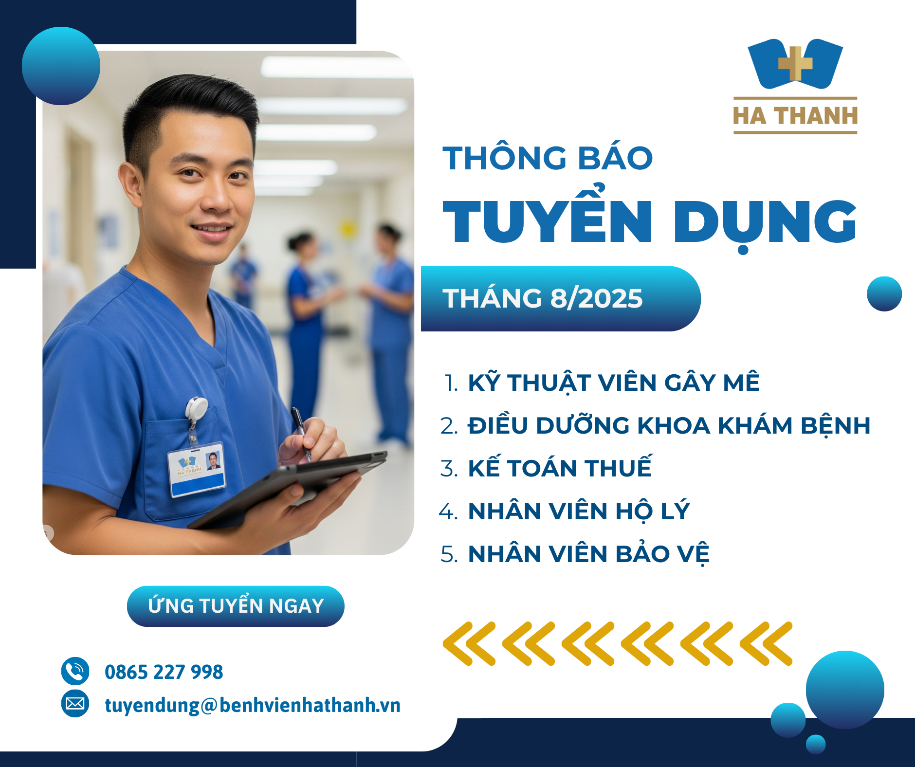 THÔNG BÁO TUYỂN DỤNG THÁNG 8/2025